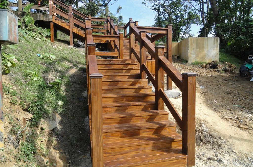 南方松-欄杆階梯-大清水公園入口5 - ????尼可木構造